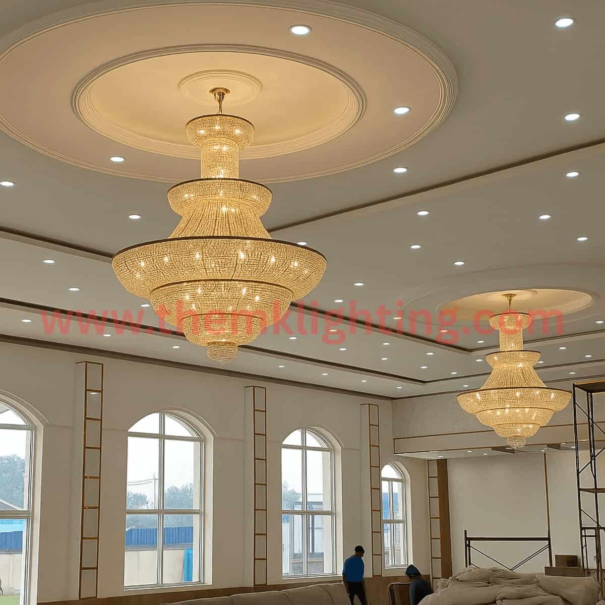 Jhoomar for Hall – Traditional Grand Ceiling Chandelier Design