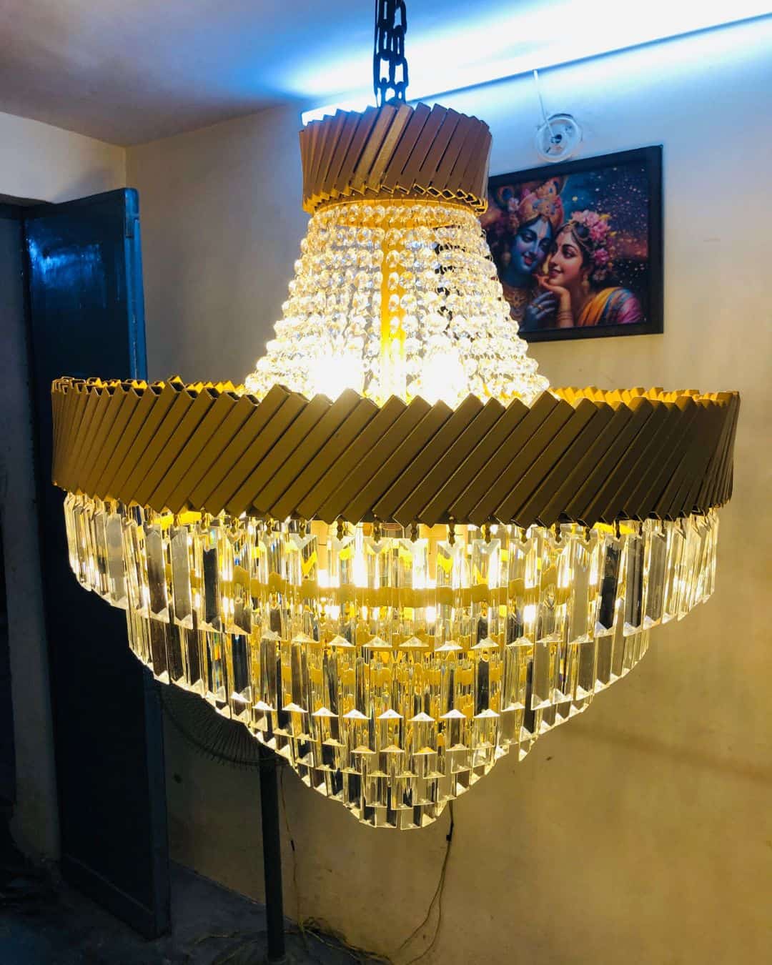 Big Crystal Chandeliers for Double Height Ceilings | MK Lighting